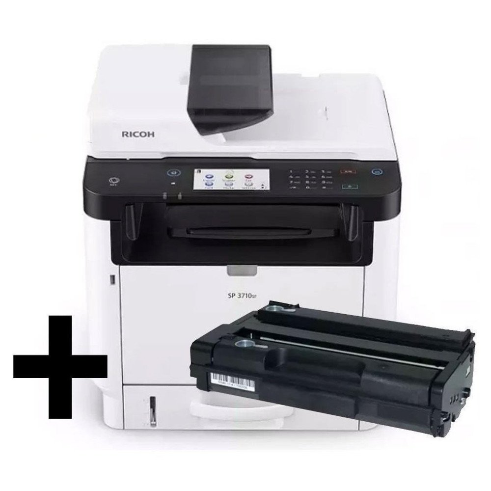 RICOH M320F • LASER NEGRO Multifuncional, Duplex Imp, OFICIO ADF, RED ...